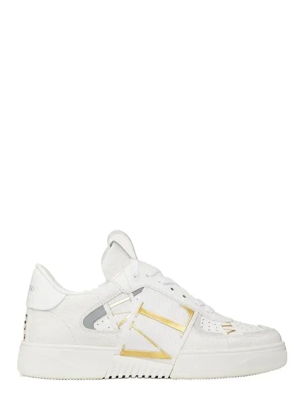 Valentino Garavani Vl7n Logo Detailed Low-top Sneakers - White