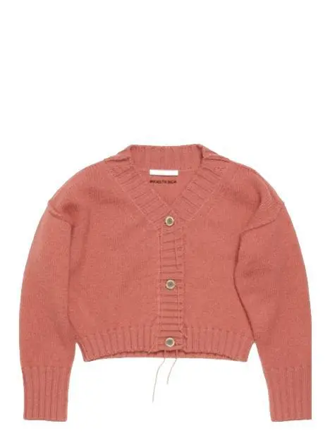 Acne Studios V-neck Knit Cardigan - Faded Pink