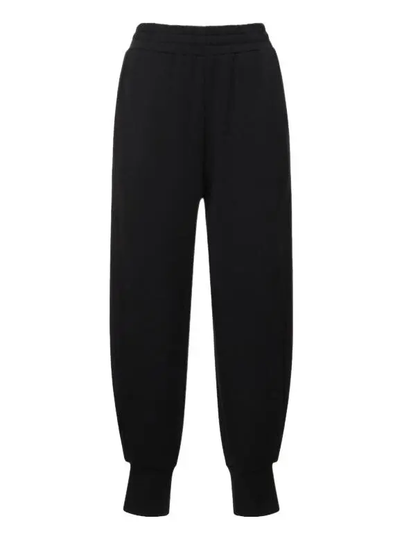 Varley High-waisted Sweatpants With Drawstring And Cuffed Hem - Black