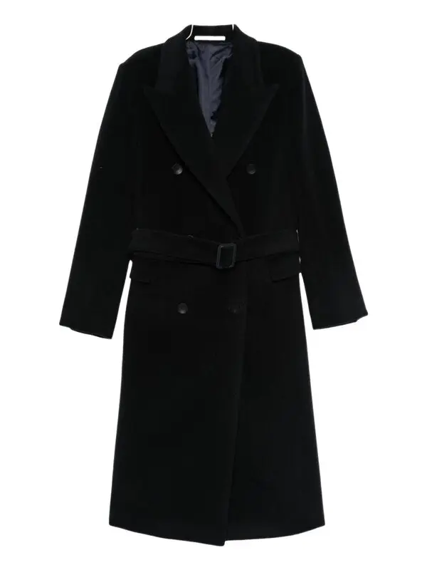 Tagliatore Long-sleeved Coat - Black