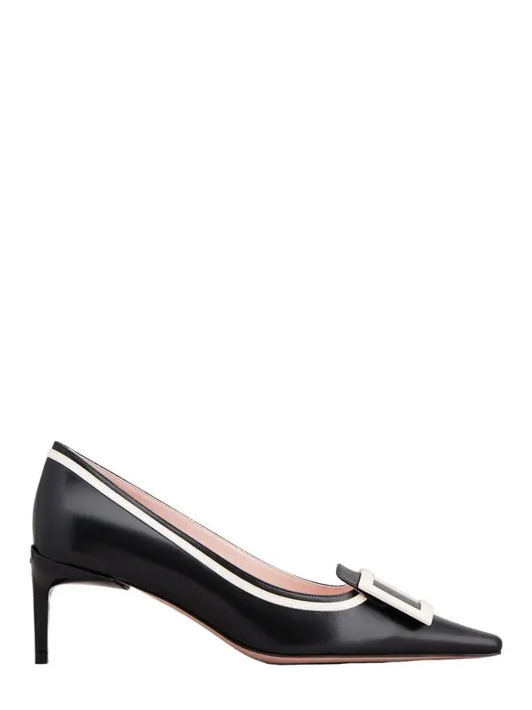 ROGER VIVIER Viv' Canard Pumps - White/black