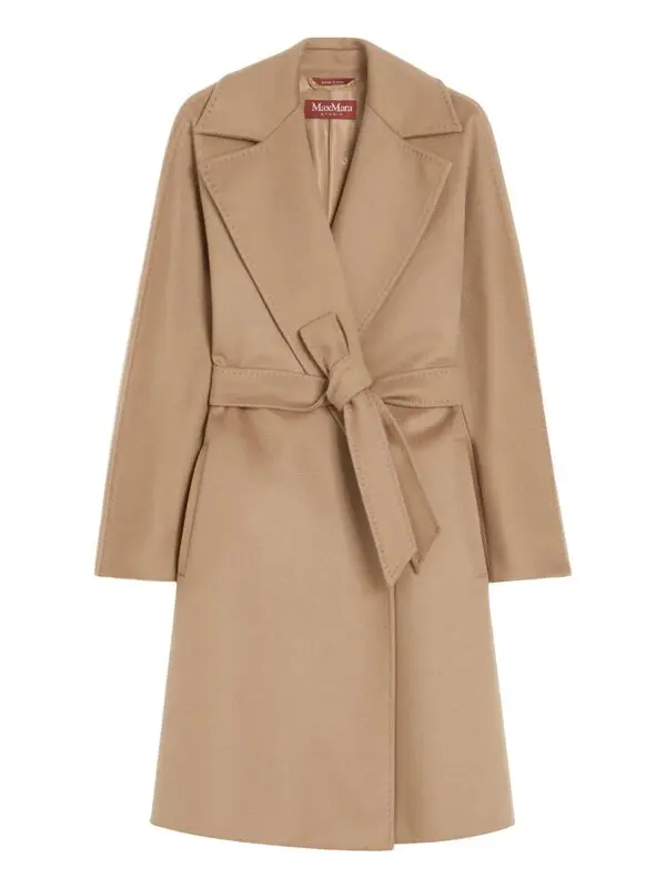 Max Mara Dravenna Belted Coat - Camel