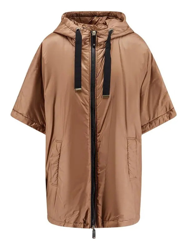 Max Mara Greenci Zip-up Padded Cape - Brown