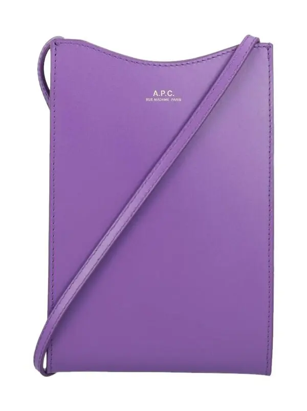 A.p.c. Jamie Logo Print Crossbody Bag - Purple