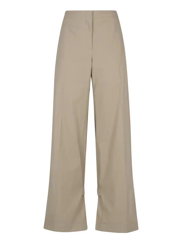 Givenchy Wide-leg Trousers With Embroidery - Nude