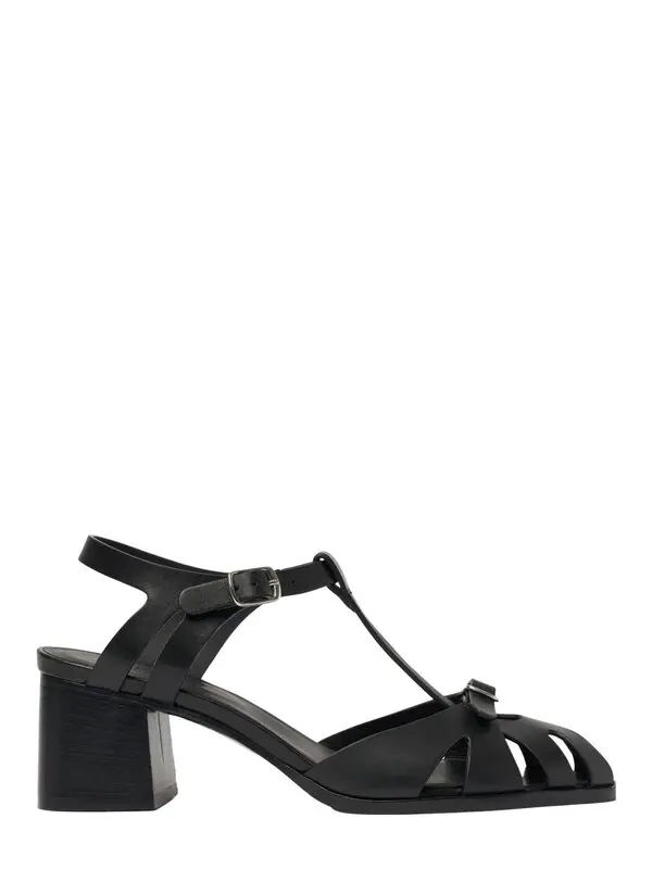 SCAROSSO Giulia Fisherman Sandals - Black
