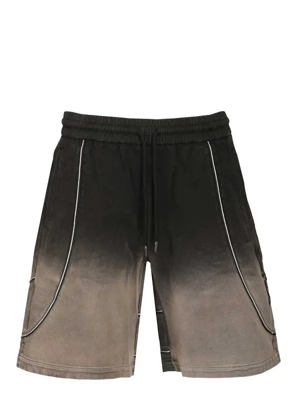 Off-White Logo Embroidered Drawstring Shorts - Black