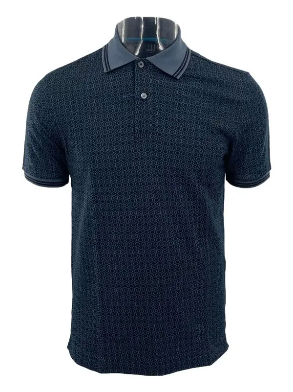 Dunhill Buckle Short-sleeved Polo Shirt - Black