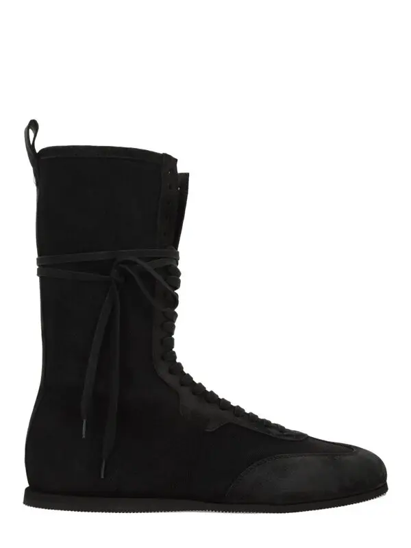 ANN DEMEULEMEESTER Lace-up Sneaker Boots - Black