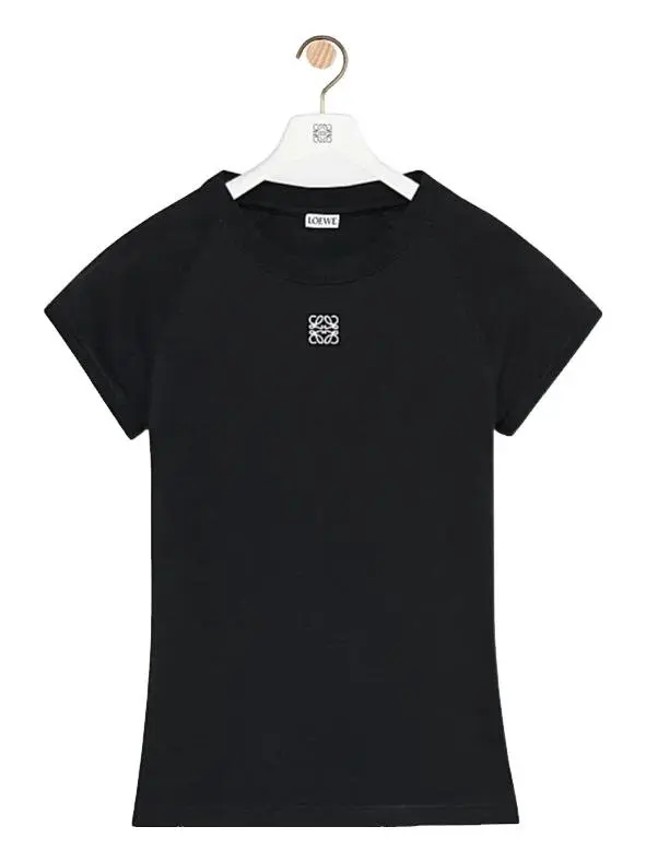 Loewe Small Fit T-shirt In Cotton Blend - Black
