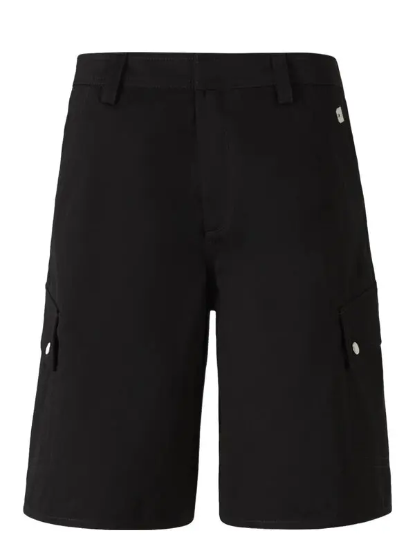 Off-White Bermuda Cargo Shorts - Black