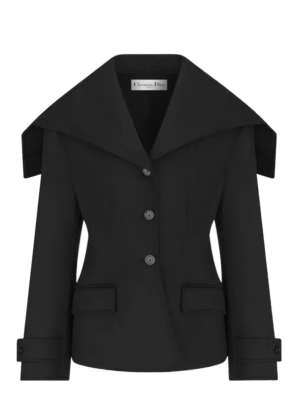 Dior Fitted Jacket With Sailor Collar - Black