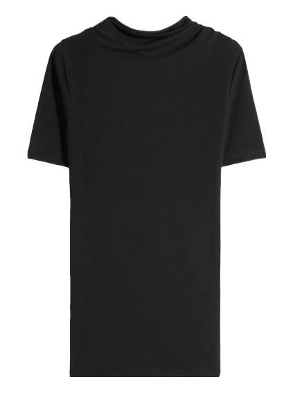 LEMAIRE Short Sleeve Twisted Top - Black