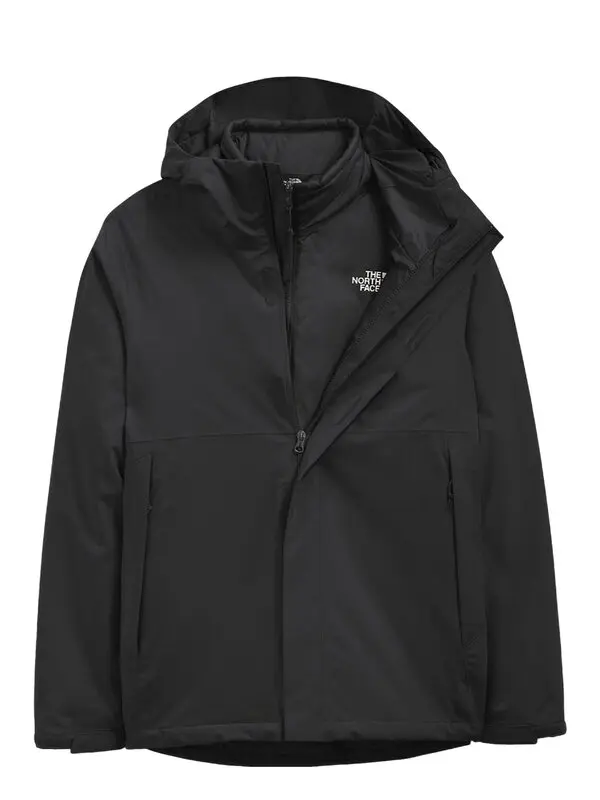 The North Face Logo Embroidered Waterproof 3-in-1 Jacket - Black