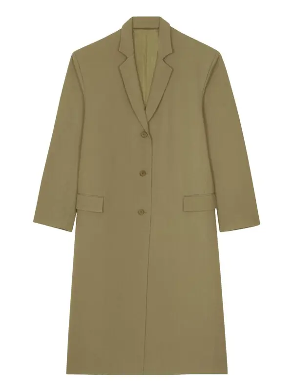 THE FRANKIE SHOP Pocket Tribeca Long Jacket - Khaki