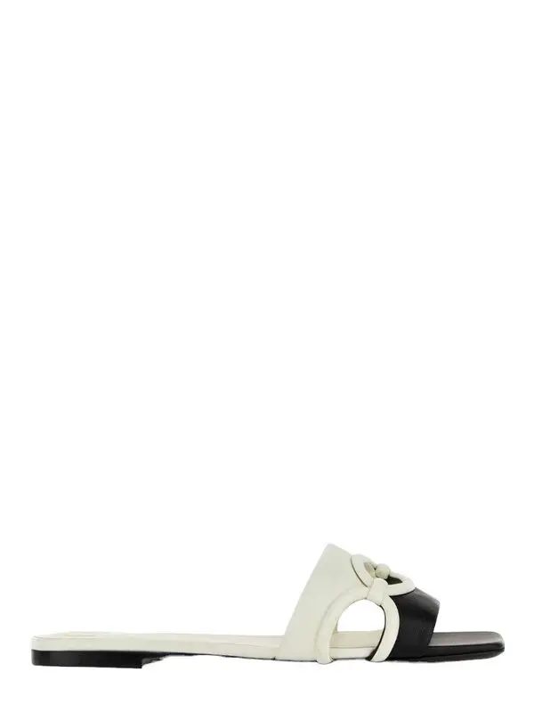 Valentino Garavani Chain 1967 Slip-on Sandals - White