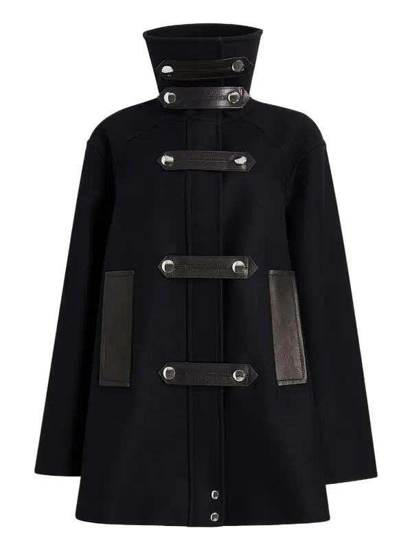 Khaite The Melbo Straight Hem Coat - Black