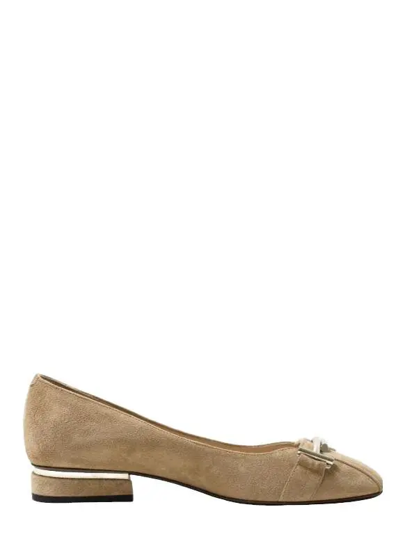 TOD'S Flat Loafers With Logo Detail - Brown