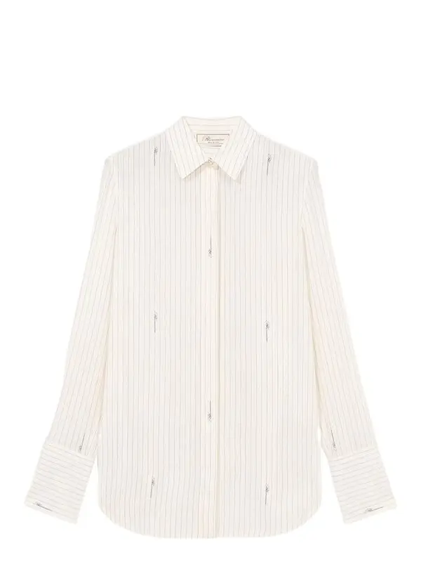 Blumarine Striped Shirt - White