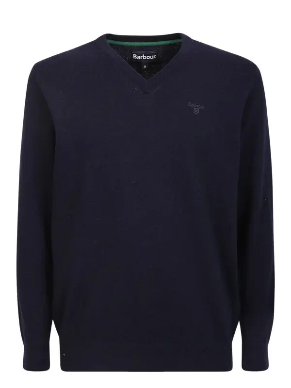 Barbour V-neck Knit Jumper - Black