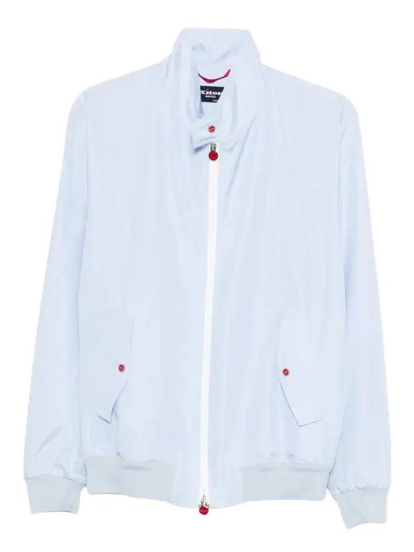 Kiton Cima Zip-up Jacket - Blue