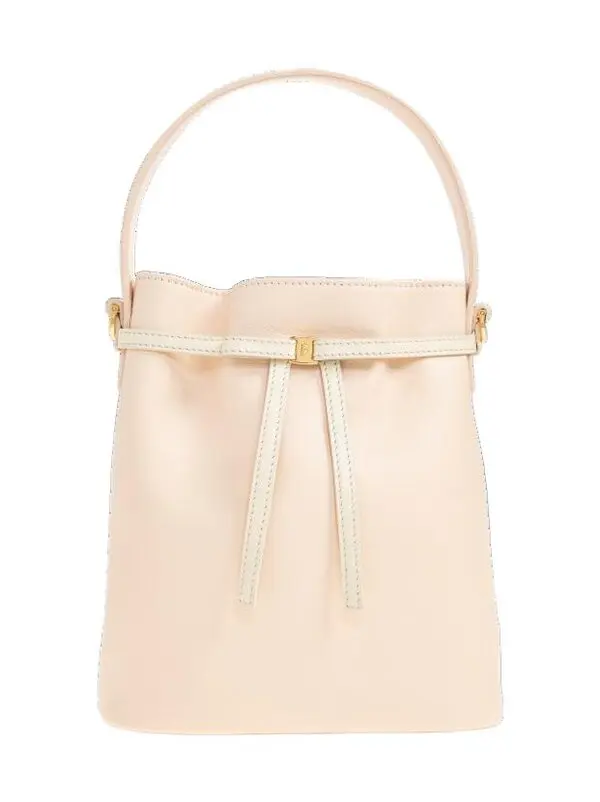 FERRAGAMO Rosa Top Handle Shoulder Bag - Nude