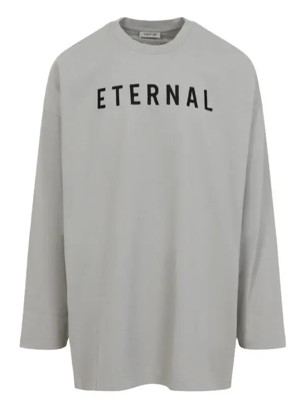 Fear Of God Printed Crewneck T-shirt - Dove Grey