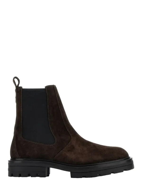Hogan H673 Round-toe Chelsea Boots - Brown