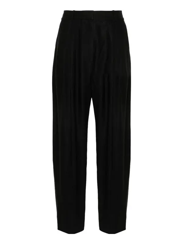 Studio Nicholson Sperro High-waist Tapered Trousers - Black