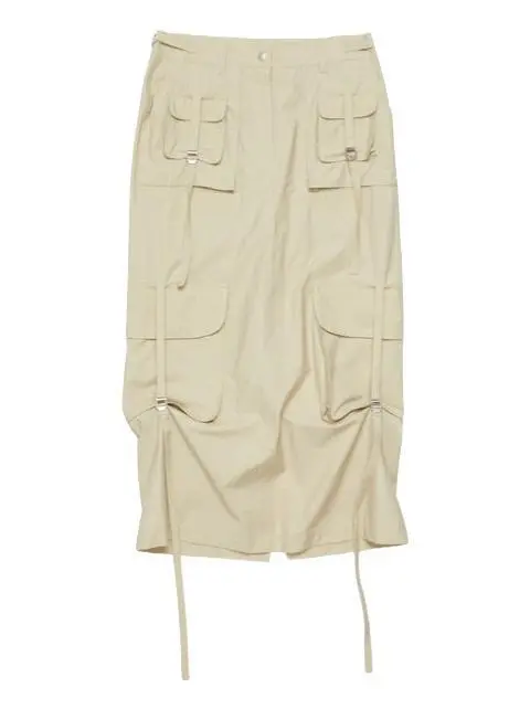 Acne Studios Cargo Ankle Length Skirt - Light Brown