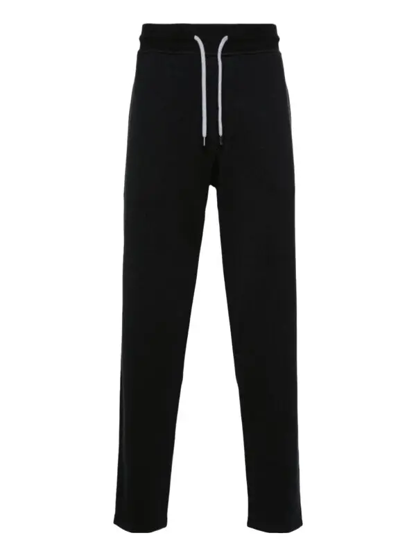 Brunello Cucinelli Drawstring Straight Leg Pants - Black