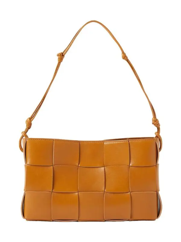Bottega Veneta Cassette Shoulder Bag - Camel