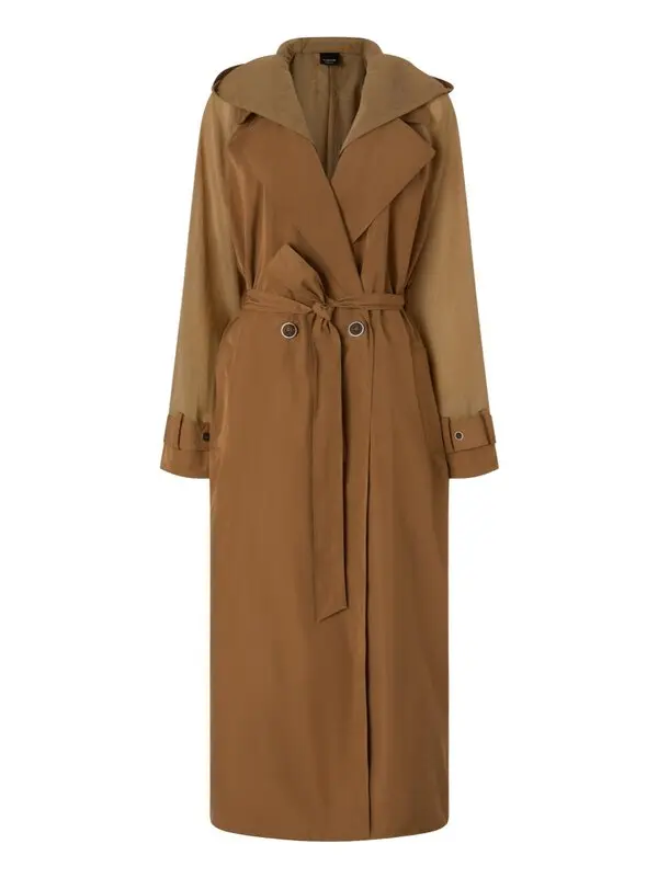 Pinko Sheer Insert Trench Coat - No