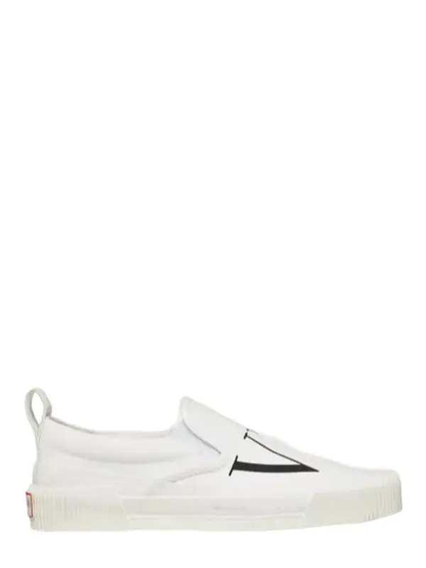 Valentino Garavani Vltn Logo Slip-on Sneakers - White