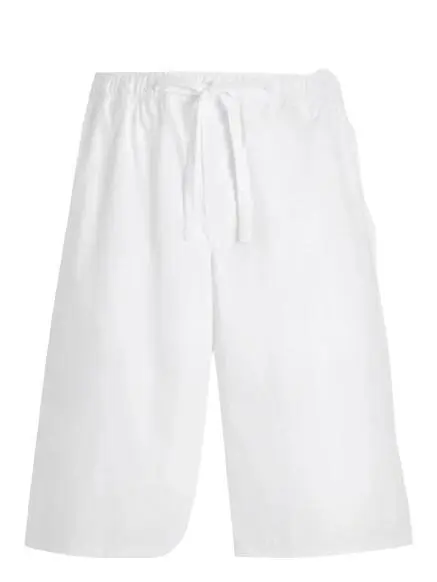 Dolce & Gabbana Heraldic Patch Elastic Waist Shorts - White