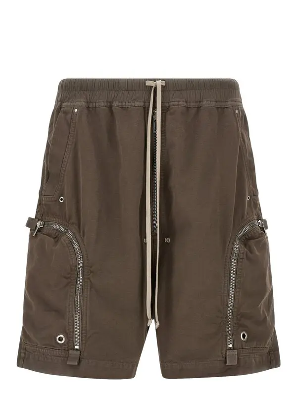 Rick Owens Bauhaus Drawstring Shorts - Brown