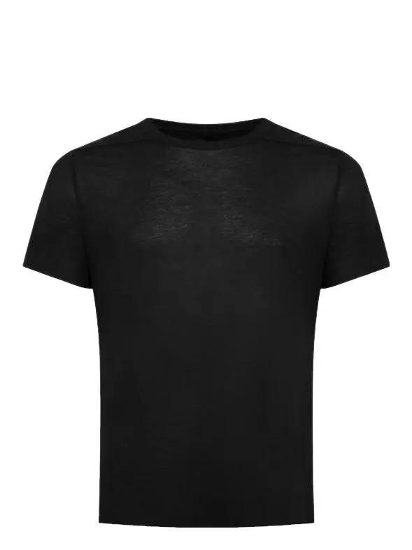 Rick Owens Sheer Short Sleeved T-shirt - Black