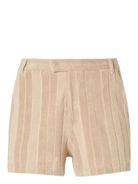 Fendi Terry Ff Jacquard Swim Shorts - Beige