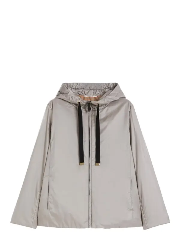 Max Mara Greenh Zip-up Drawstring Jacket - Light Grey
