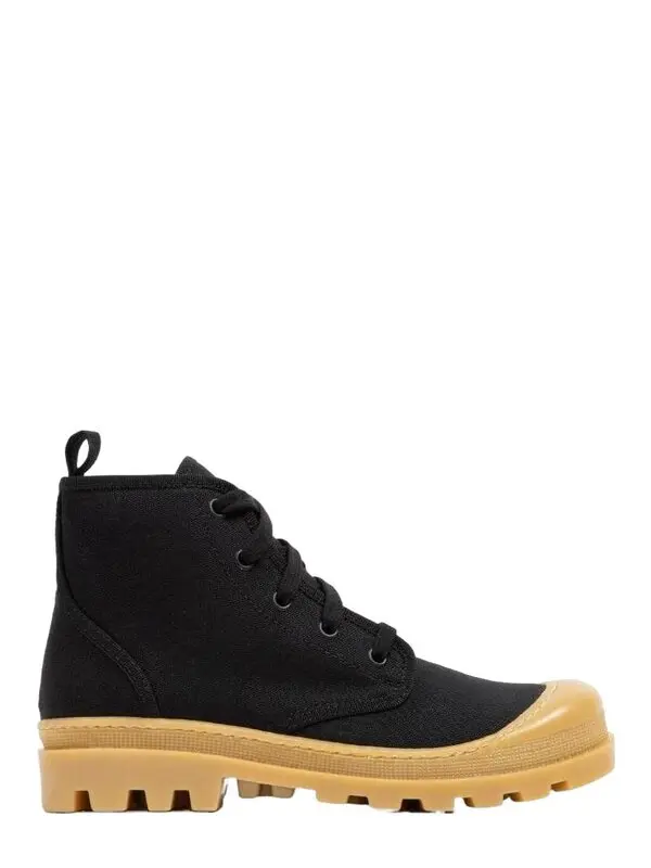 Gia Couture Perni Lace-up Short Boots - Black