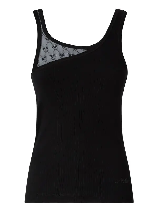 Pinko Love Birds Vest Top - Black