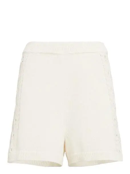 Loulou De Saison Embroidered Knit Shorts - White