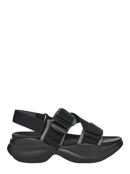 UGG Open-toe High-heeled Sandals With Adjustable Straps - Black