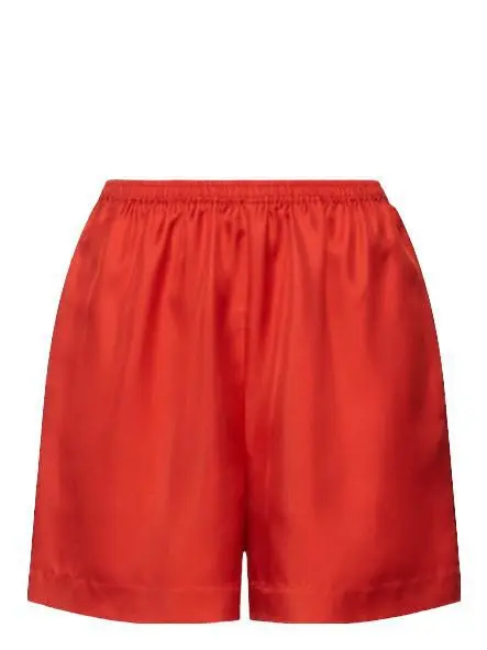 Loulou De Saison Elastic Waist Midi Skirt - Red