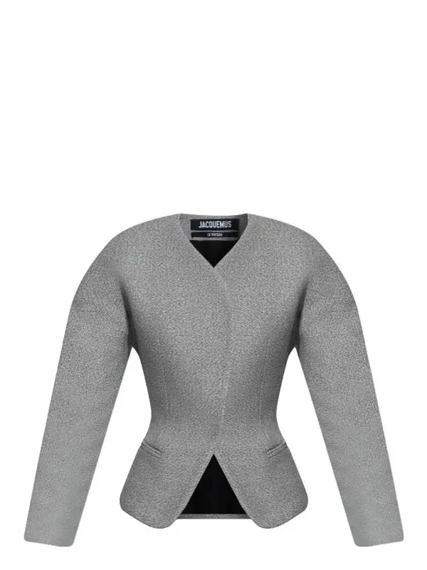 Jacquemus Mini Ovalo Jacket - Gray