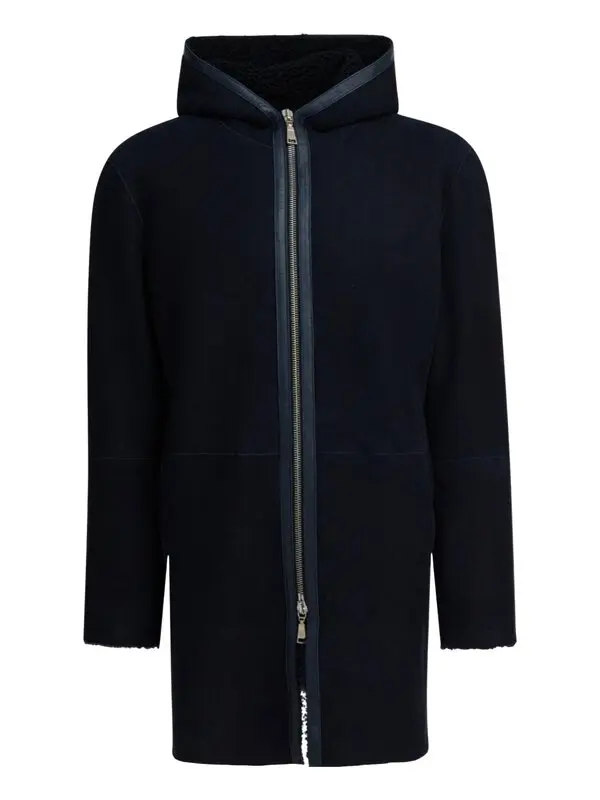 Tagliatore Zip-up Hooded Parka - Blue