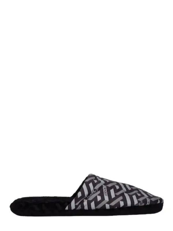 Versace Greca Signature Slippers - Black
