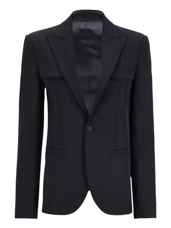 JEAN PAUL GAULTIER Patchwork Tailored Jacket - Black