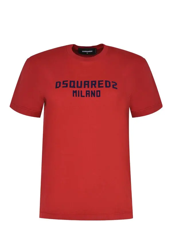 Dsquared2 Logo Print Crewneck T-shirt - Red