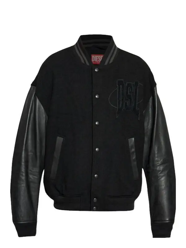 DIESEL® L-nyman Bomber Jacket - Black